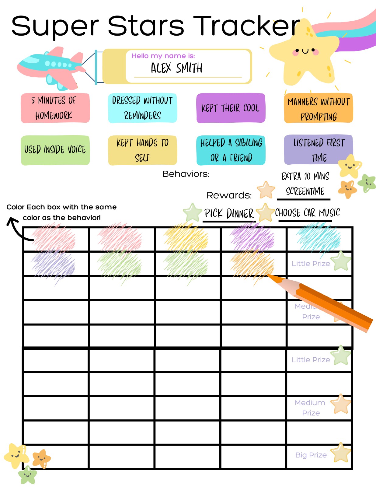 Behavior Tracker for ADHD Kids | Pickles & Nugget